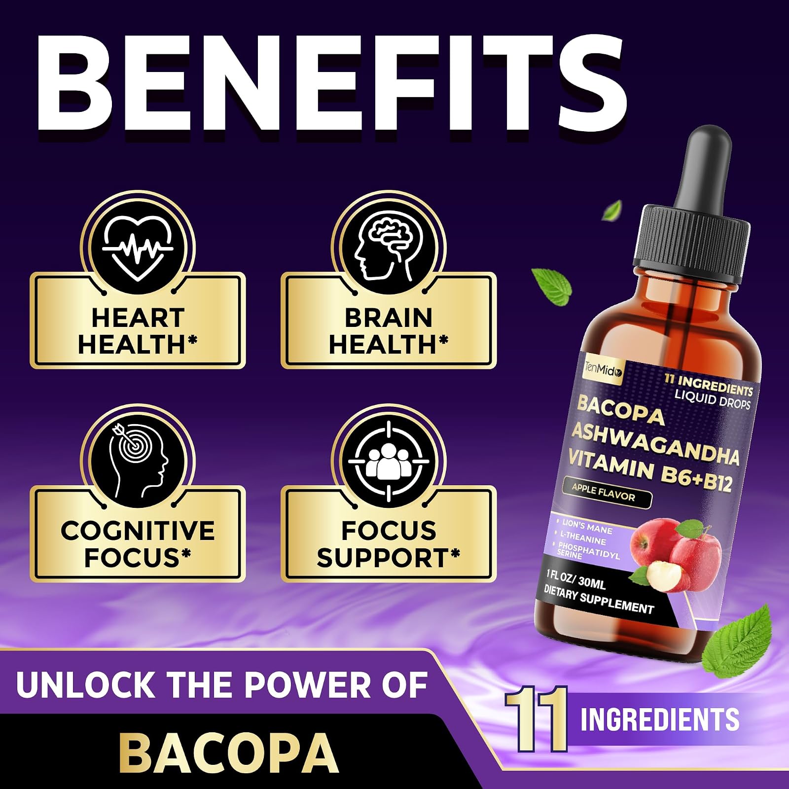 30 ml Bacopa extract for focus