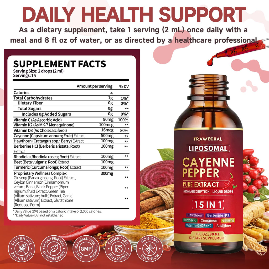 30 ml cayenne liquid energy boost