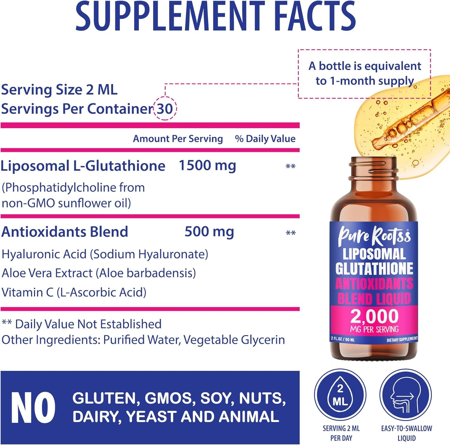 30 ml liposomal glutathione bottle