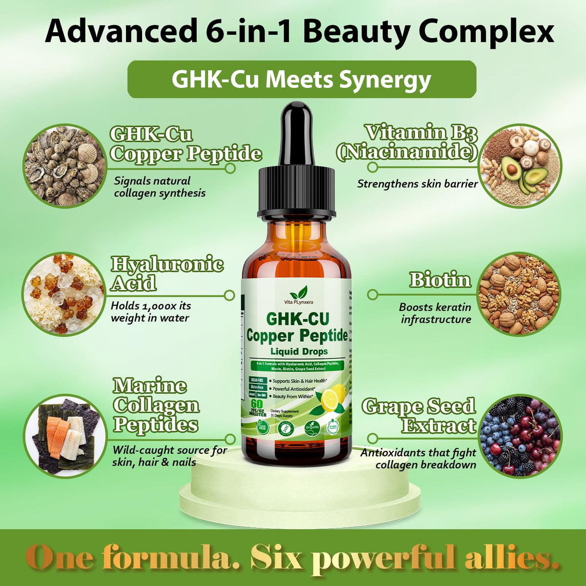 30 ml multivitamin peptide supplement