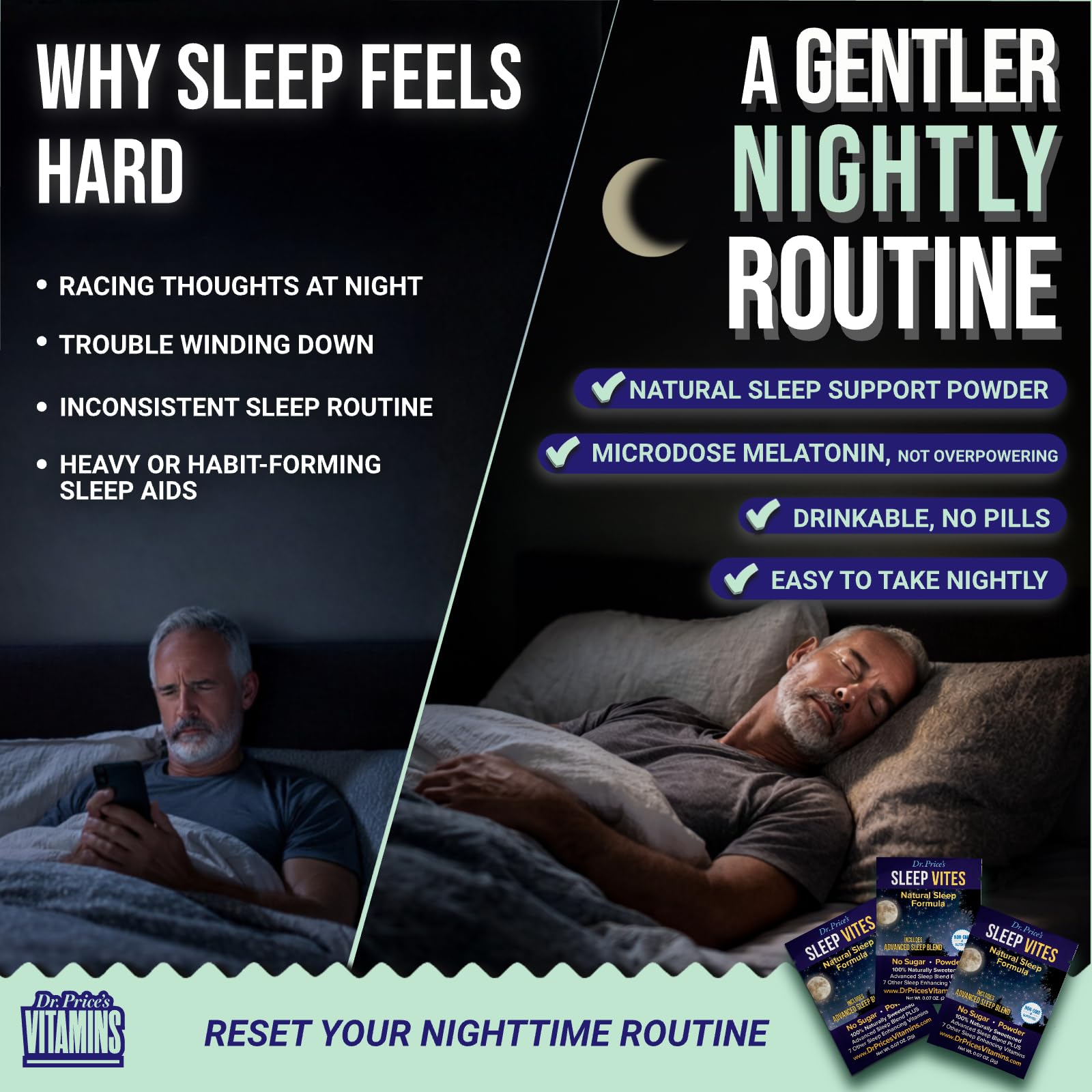 30 pack melatonin powder for sleep