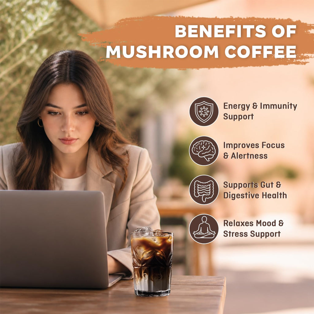 30 packets of instant mushroom coffee