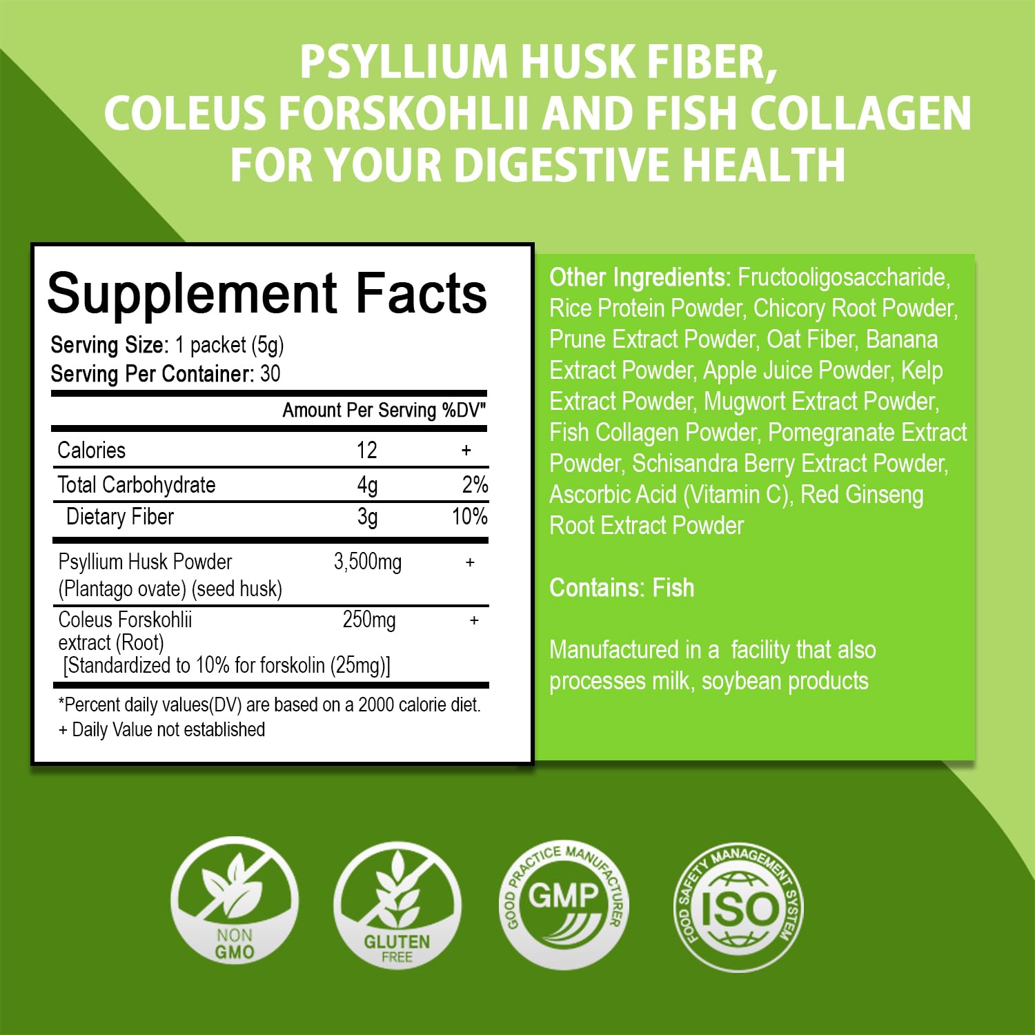 30 packets of psyllium husk