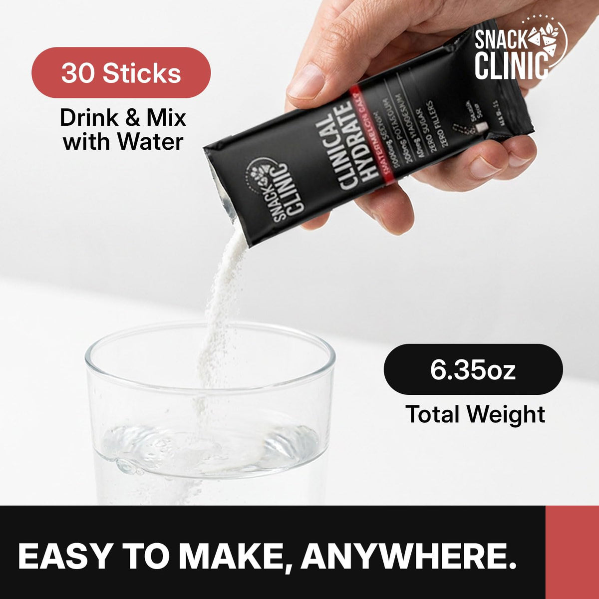 30 packs of Clinical Hydrate powder