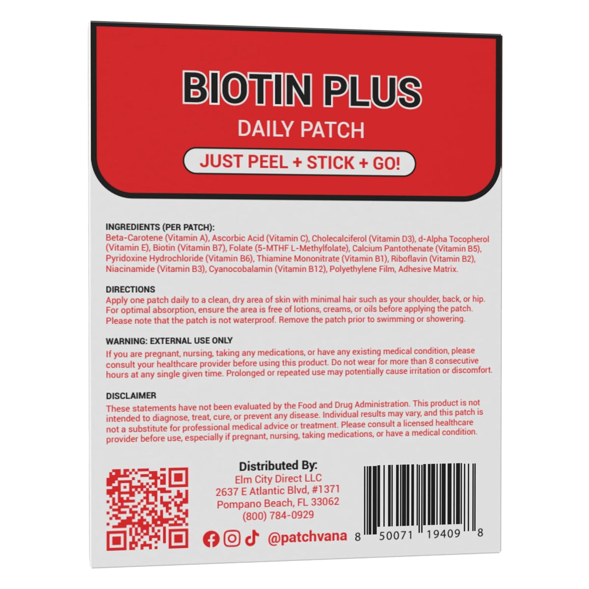 30 patches for easy vitamin absorption