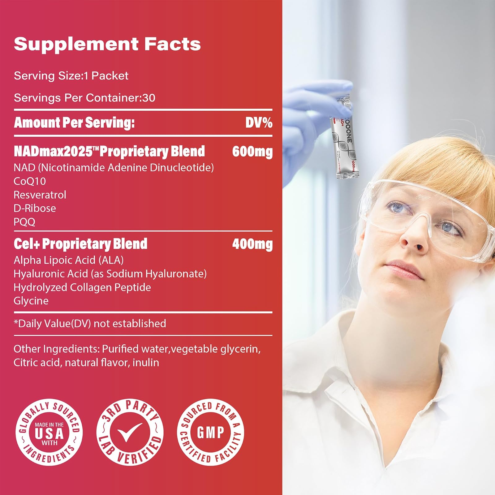 30 pcs NAD+ capsules for vitality