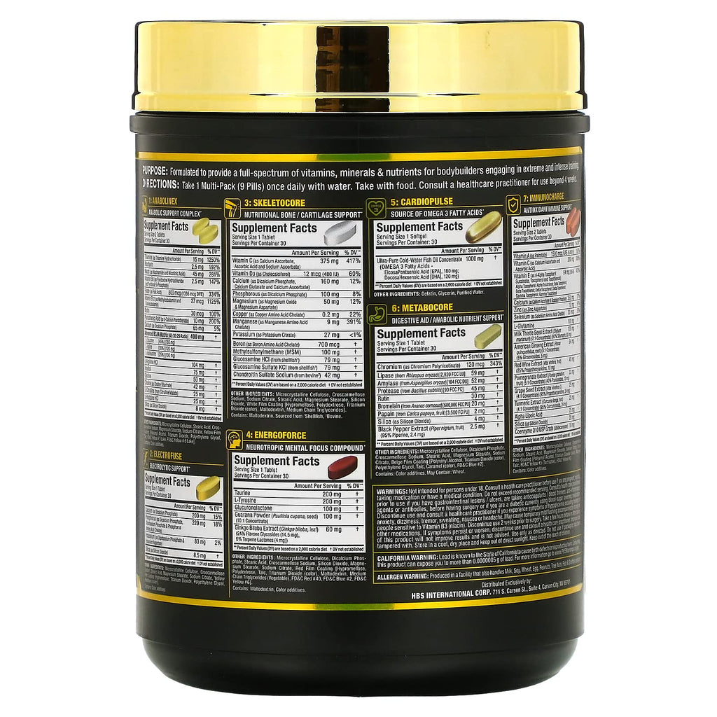 30 pill packs of Allmax vitamins