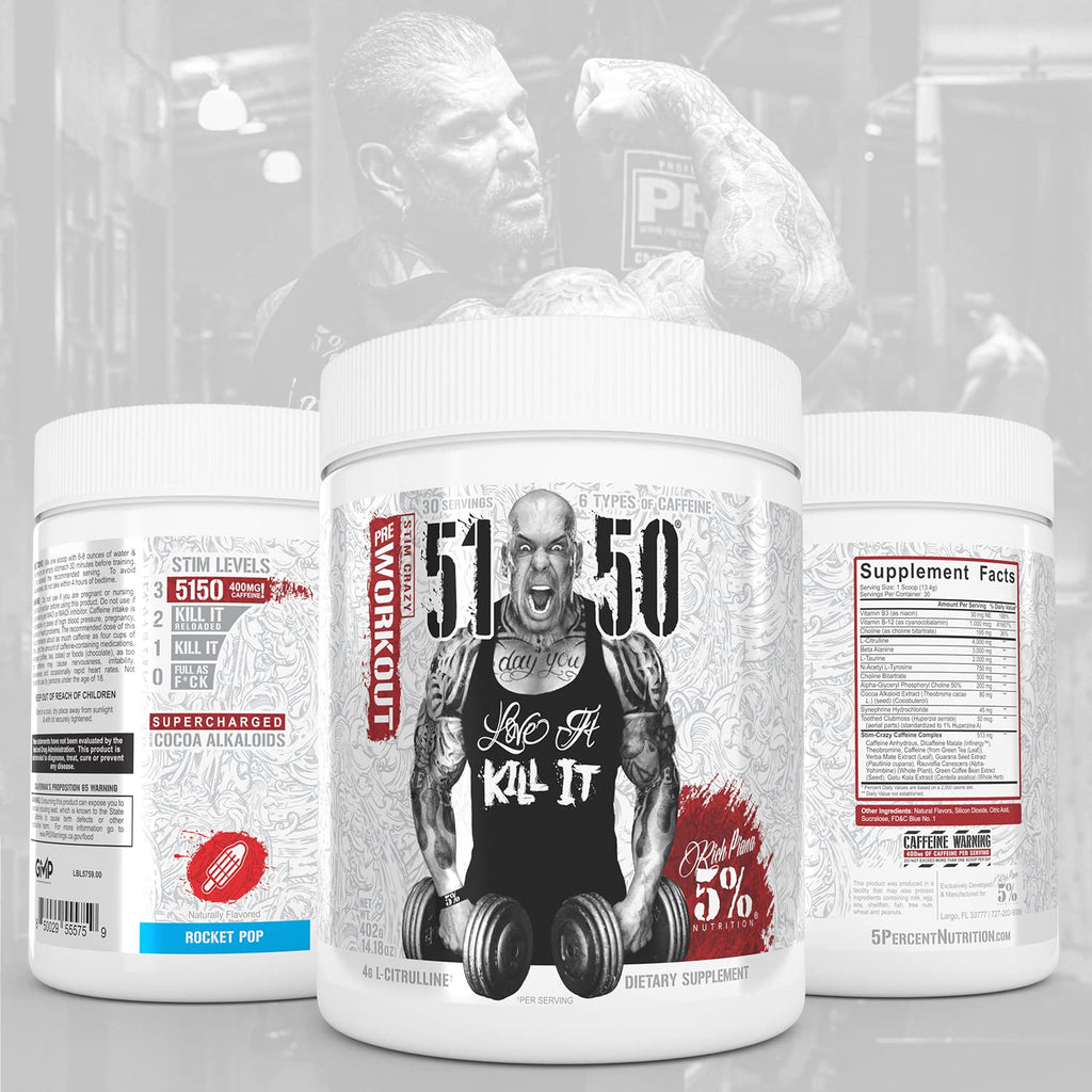 30 servings of 5% Nutrition pre workout