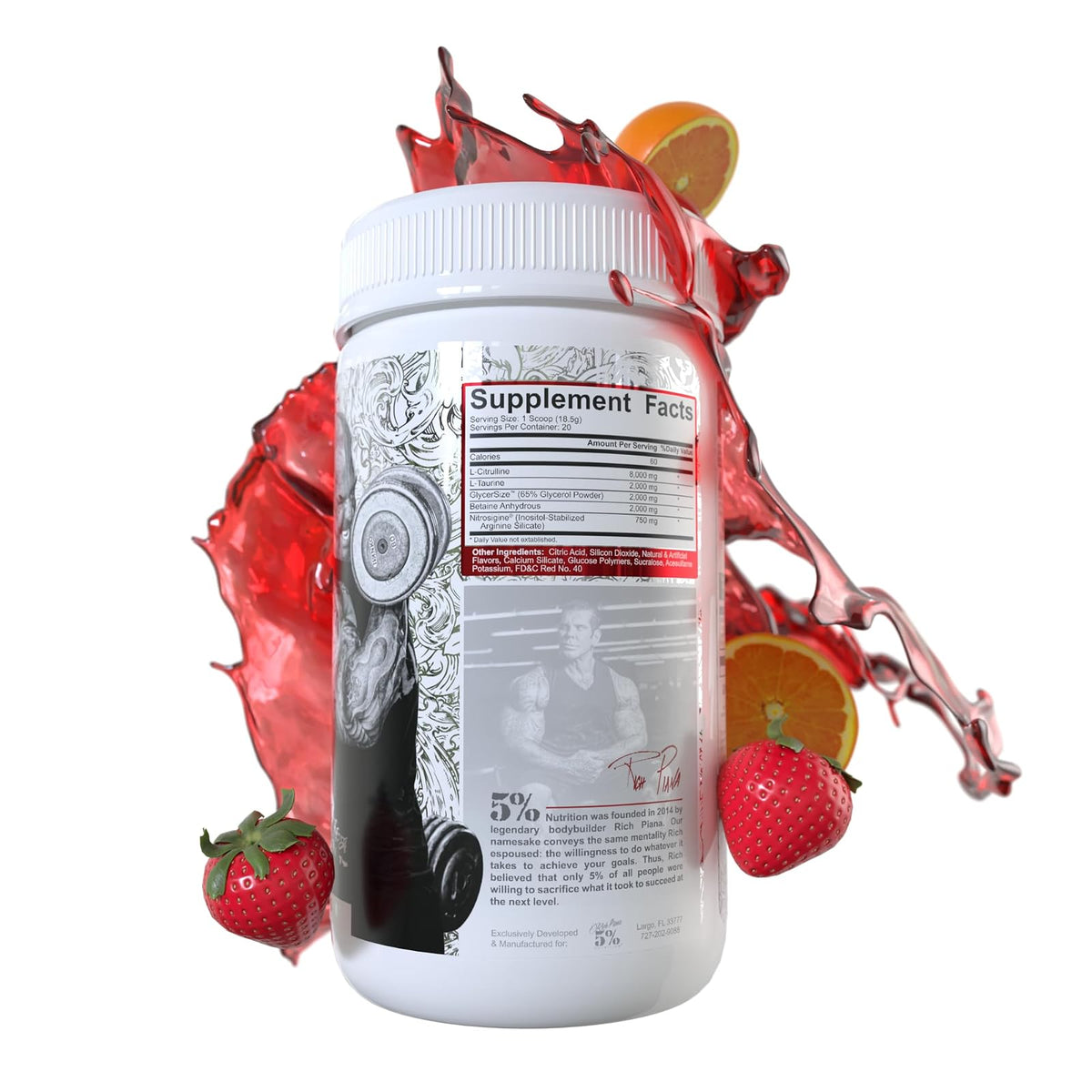 30 servings of 5% Nutrition pre workout