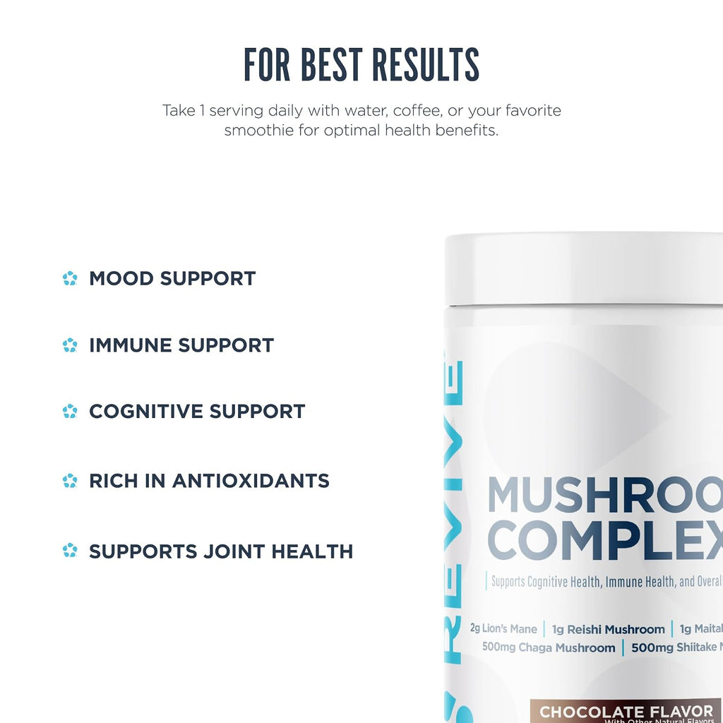 30 servings of adaptogenic mushroom powder