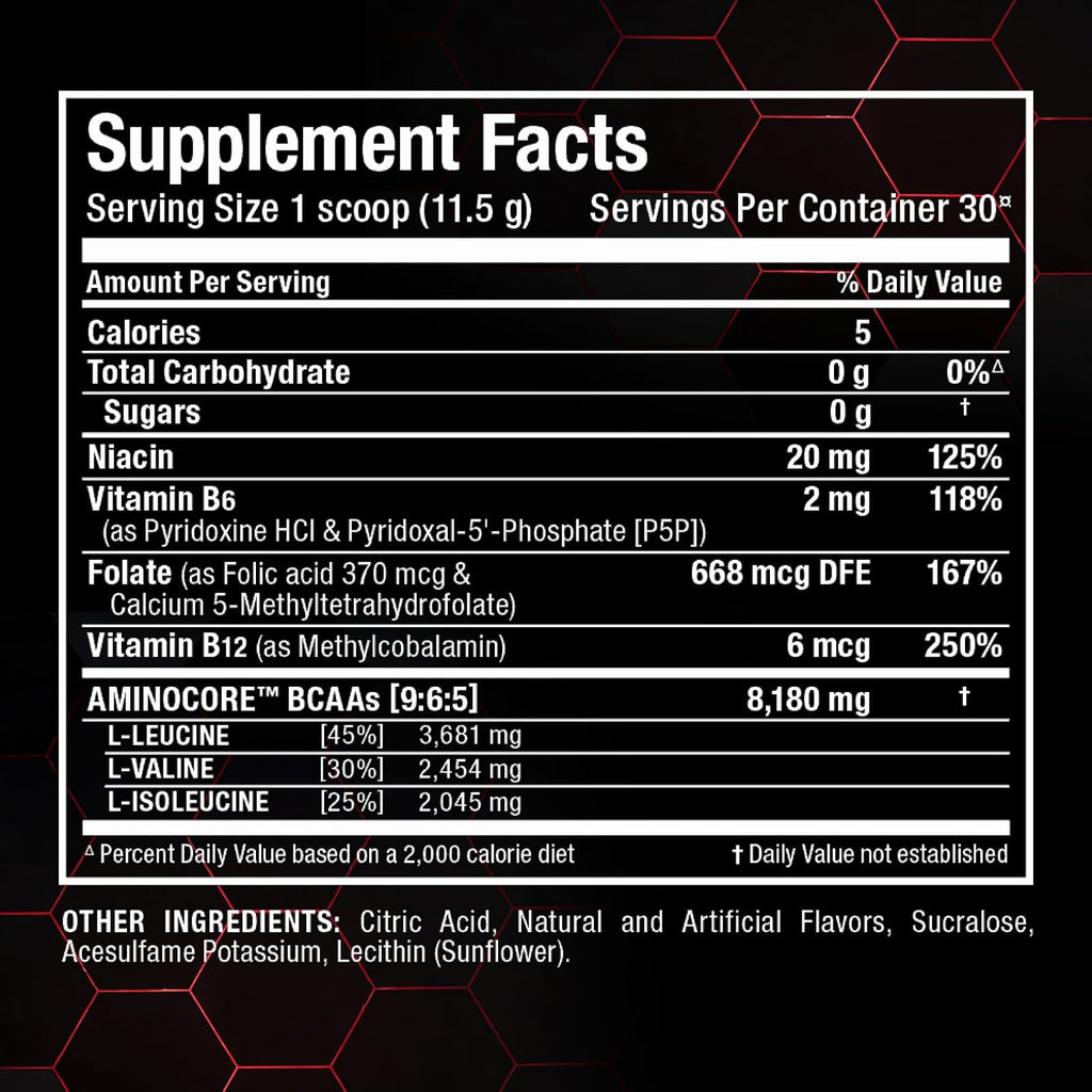 30 servings of ALLMAX BCAA powder
