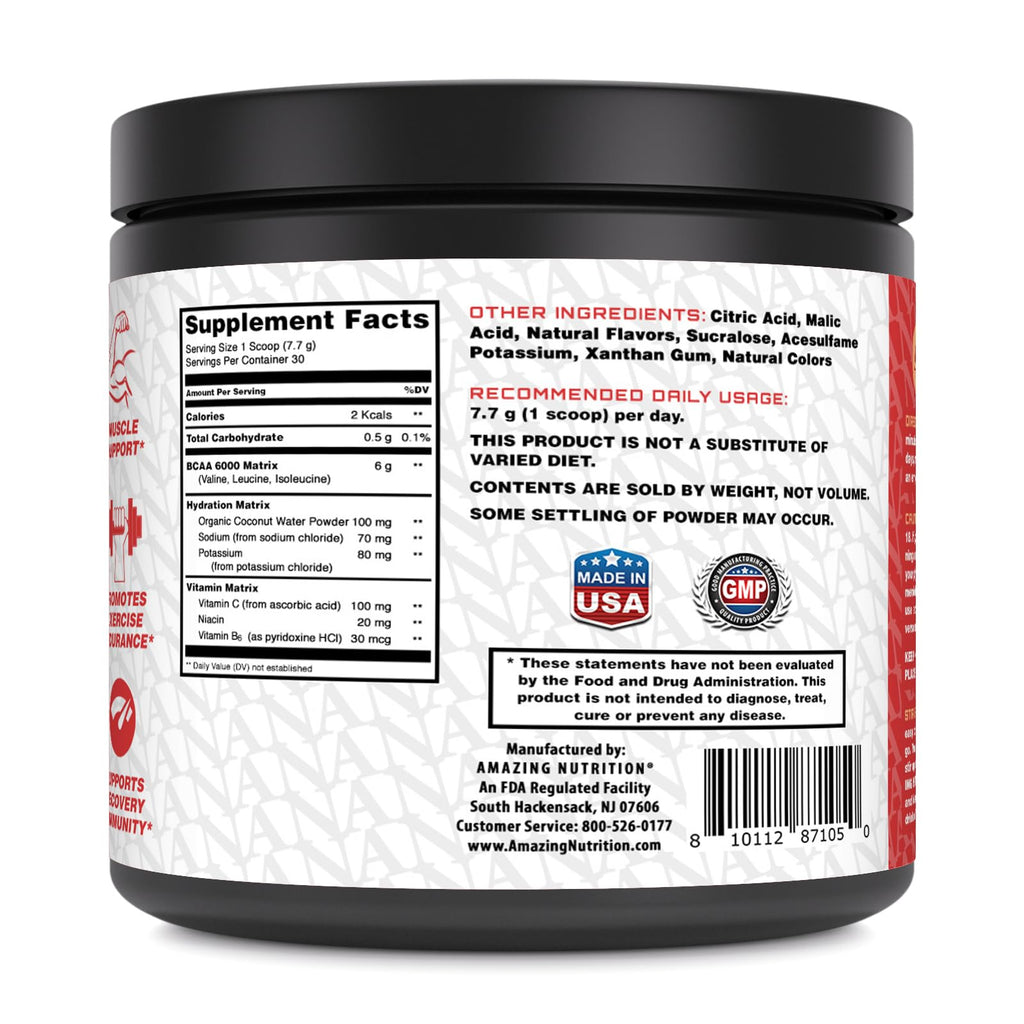 30 servings of Amazing Nutrition BCAA