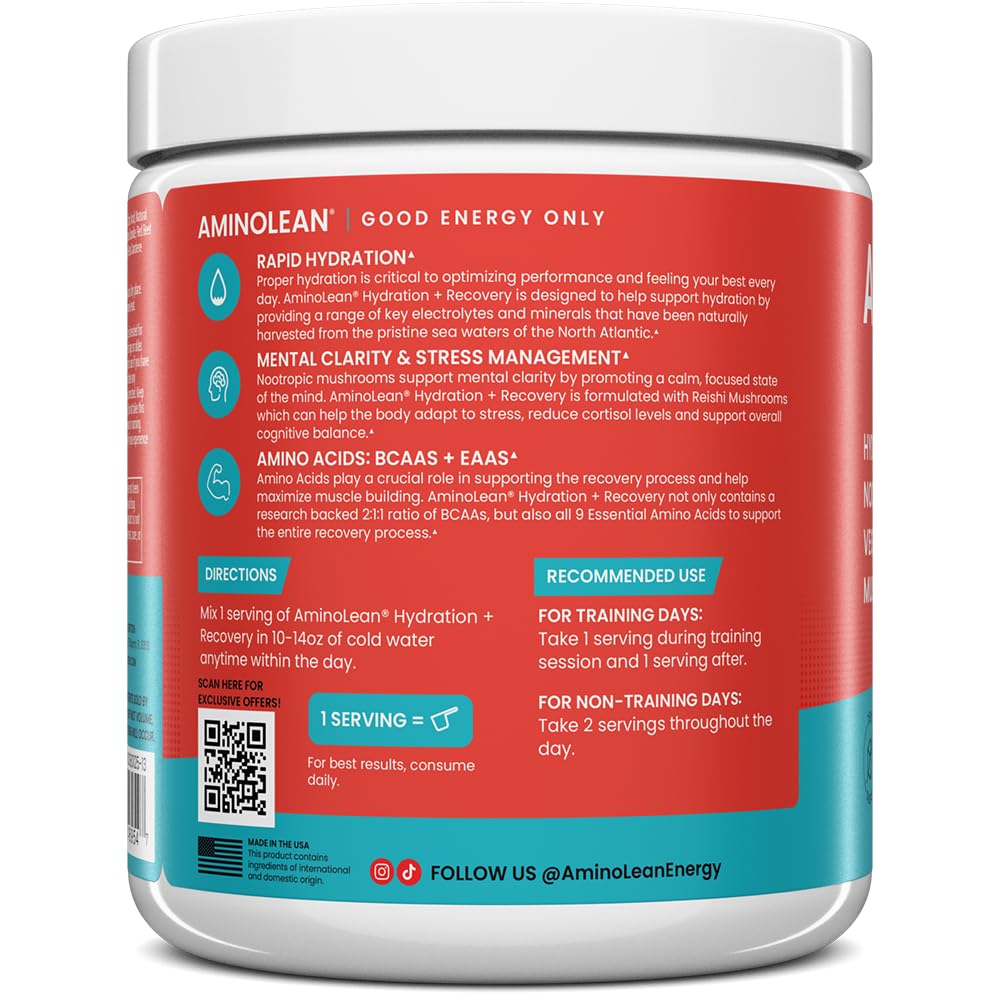 30 servings of AminoLean recovery powder