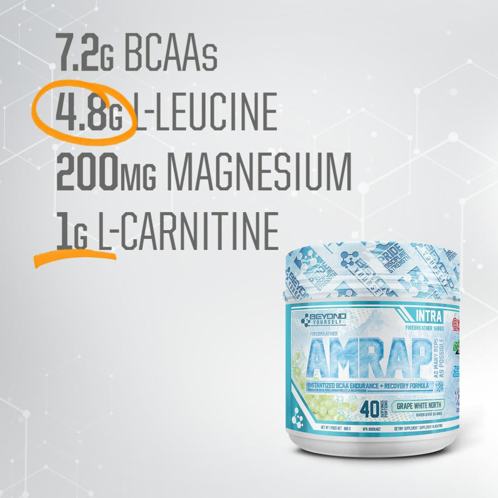 30 servings of AMRAP BCAA powder