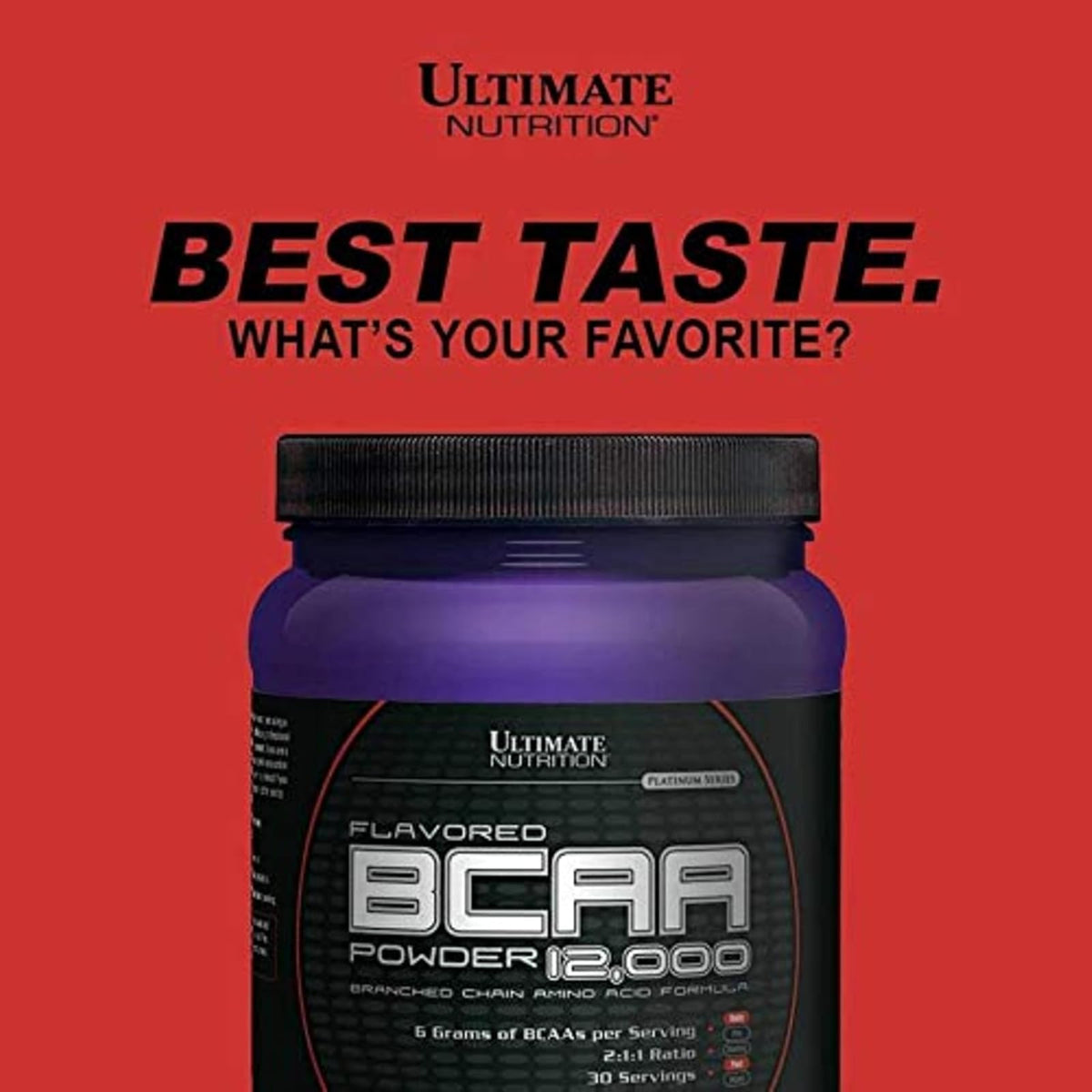 30 servings of BCAA powder