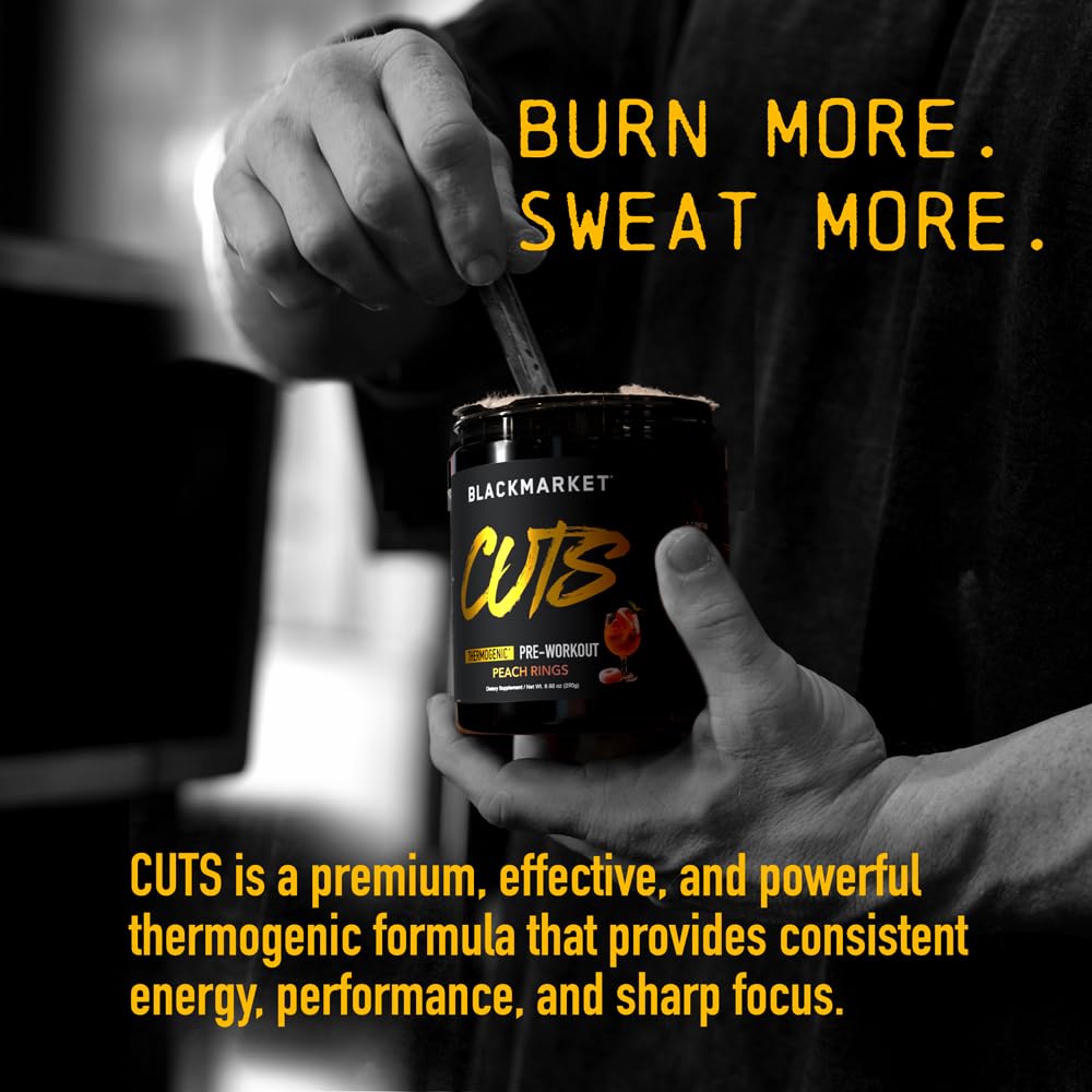 30 servings of BLACKMARKET CUTS energy