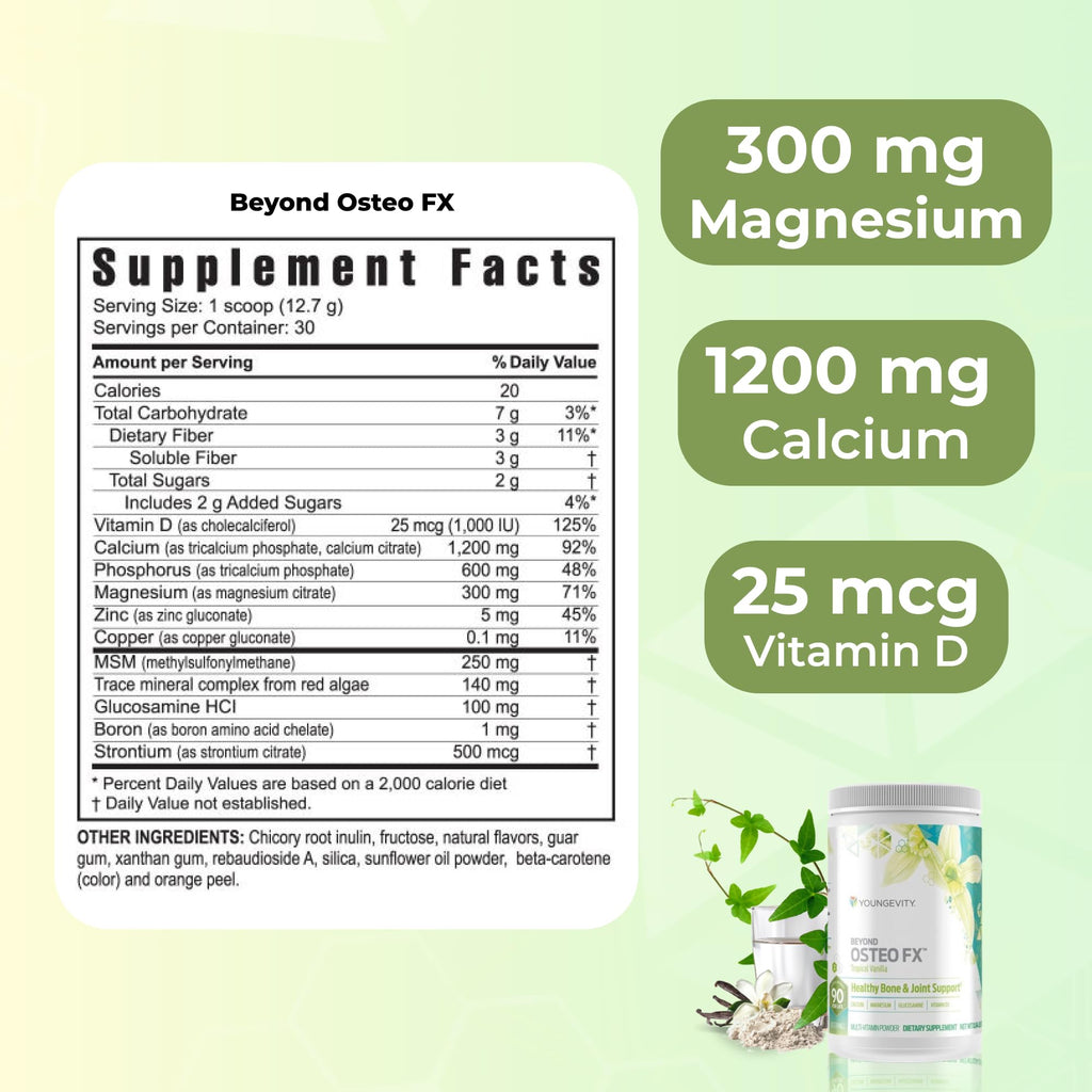 30 servings of bone health nutrients
