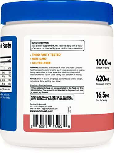 30 servings of calcium magnesium blend