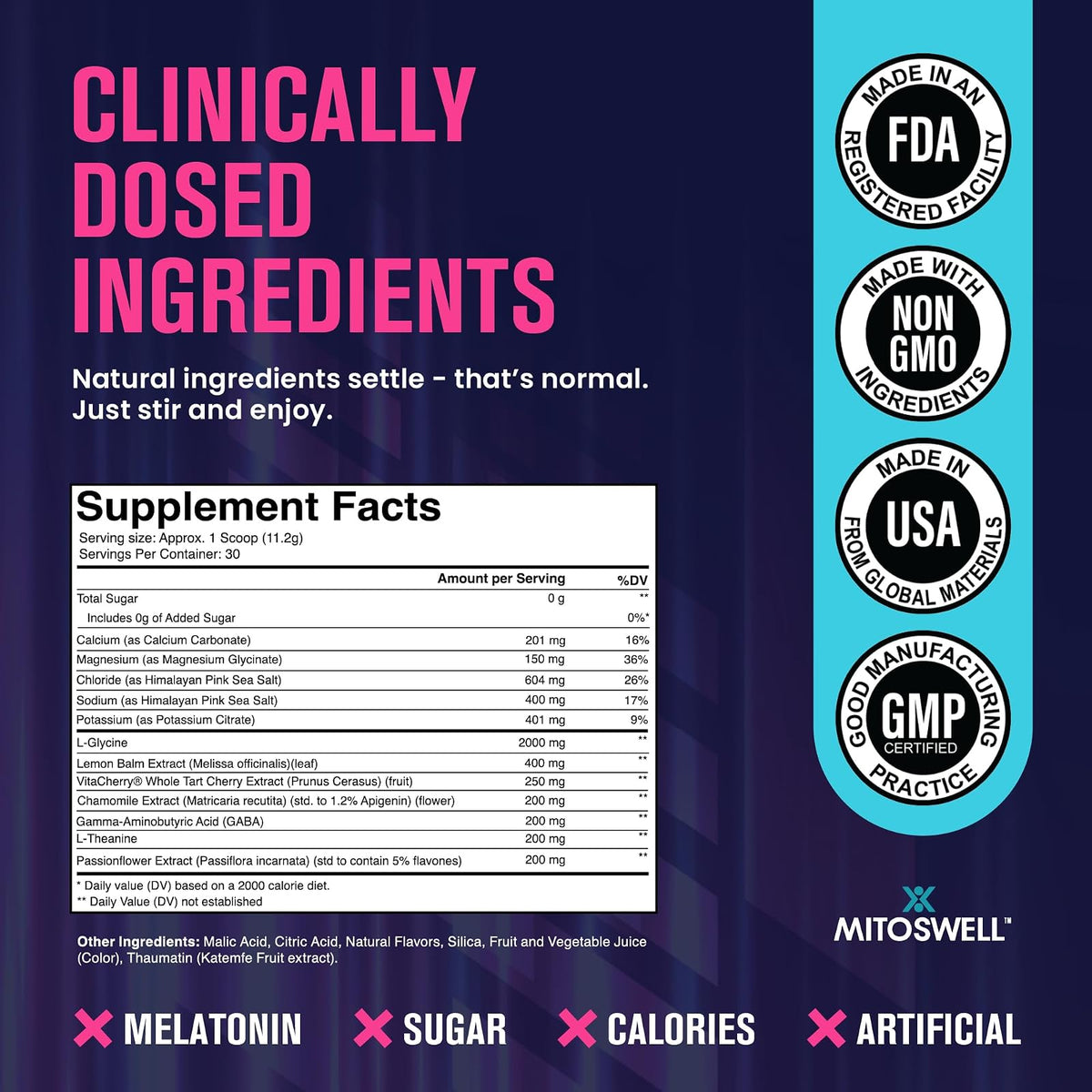 30 servings of calming magnesium