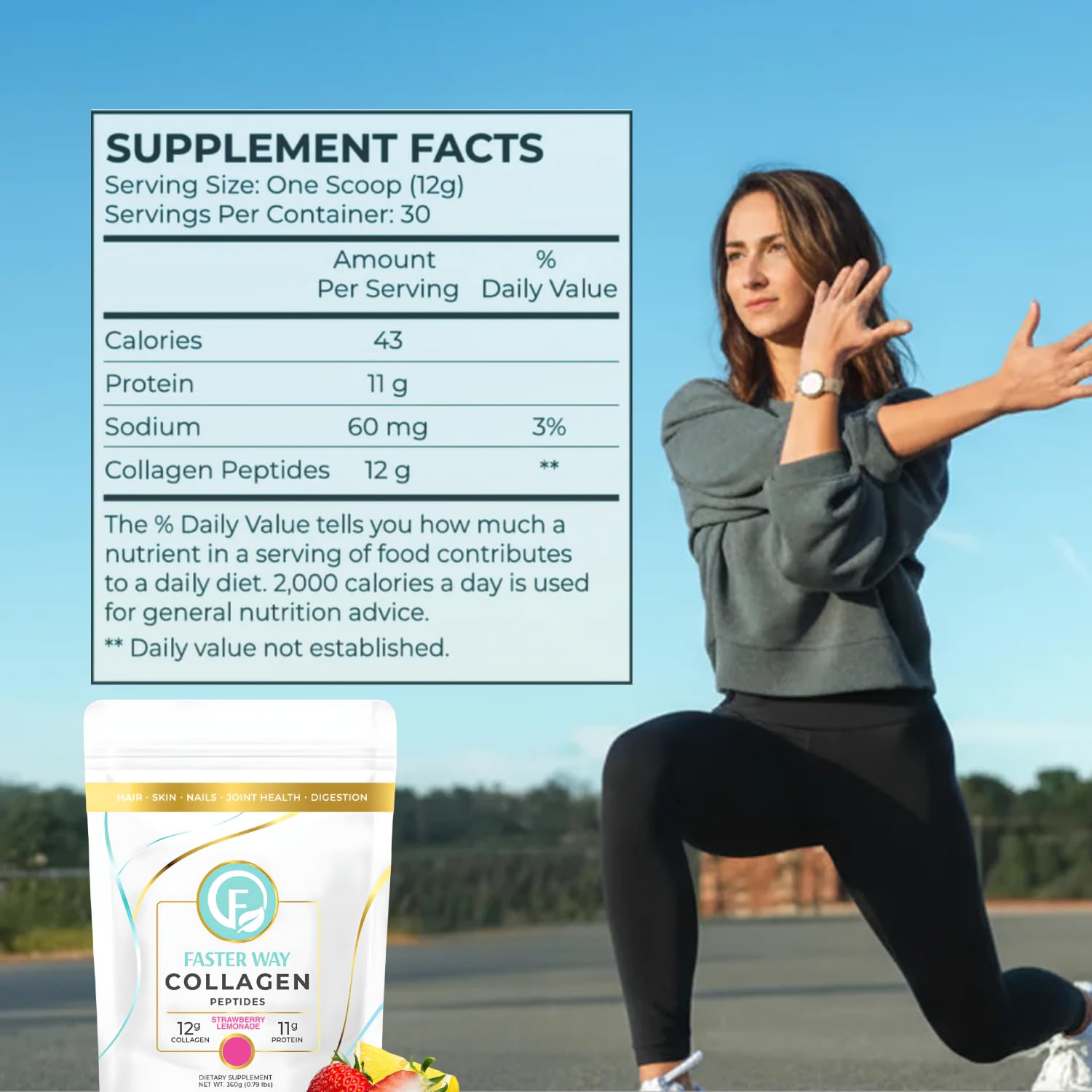 30 servings of collagen peptides