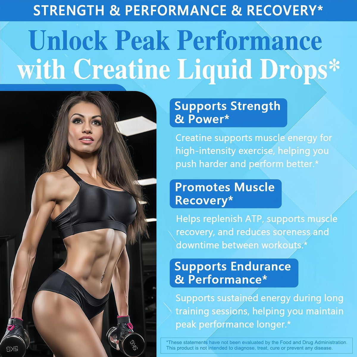 30 servings of creatine drops