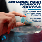 30 servings of creatine gummies