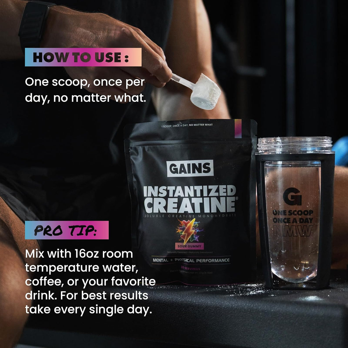 30 servings of creatine monohydrate