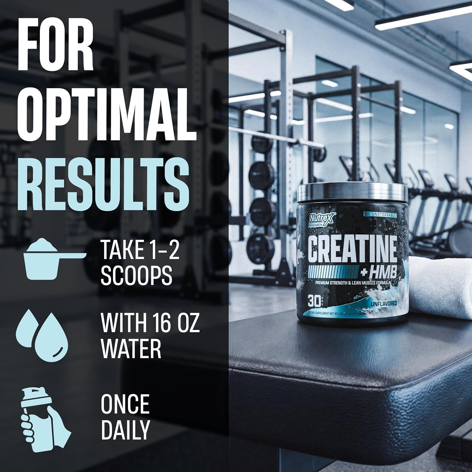 30 servings of creatine powder