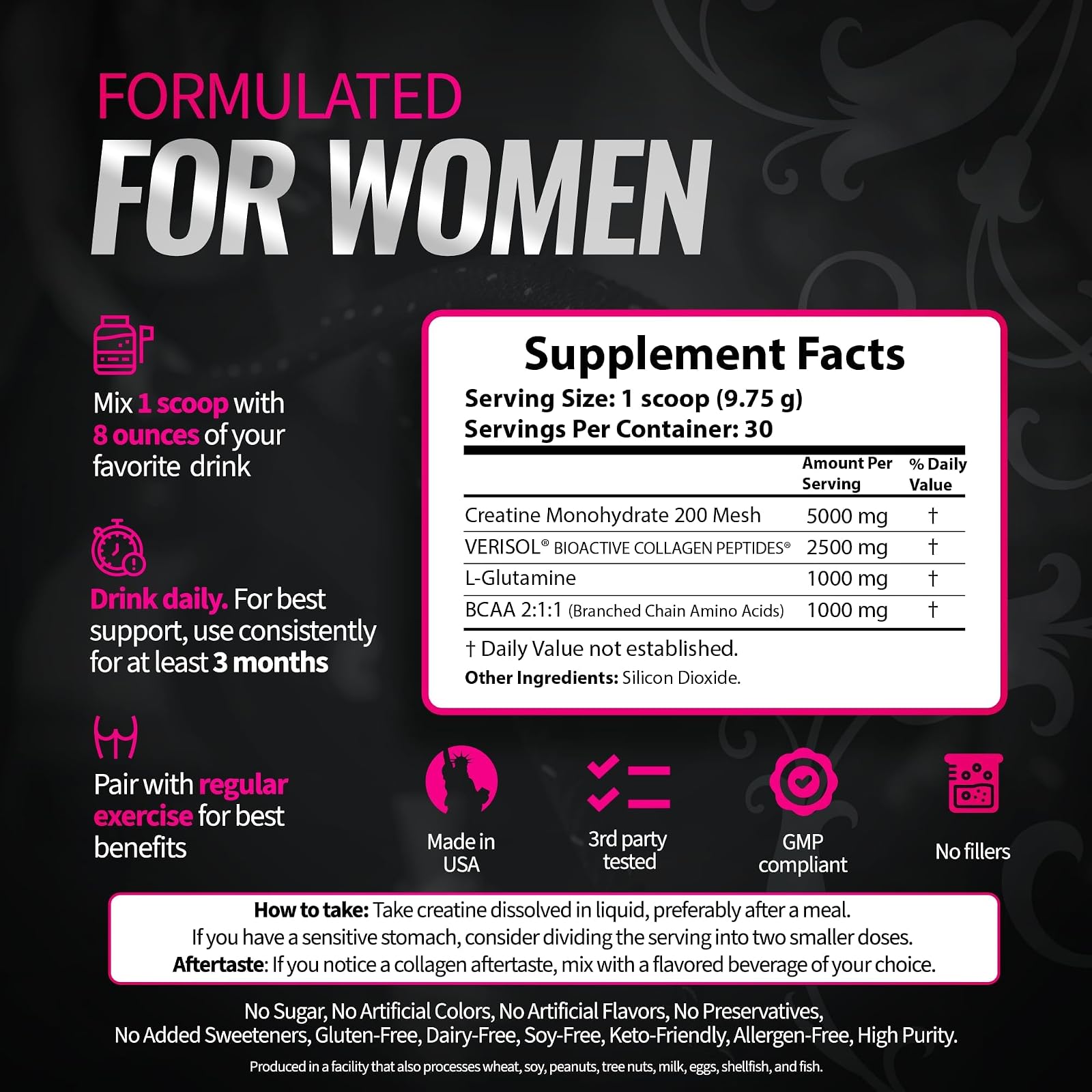 30 servings of creatine powder