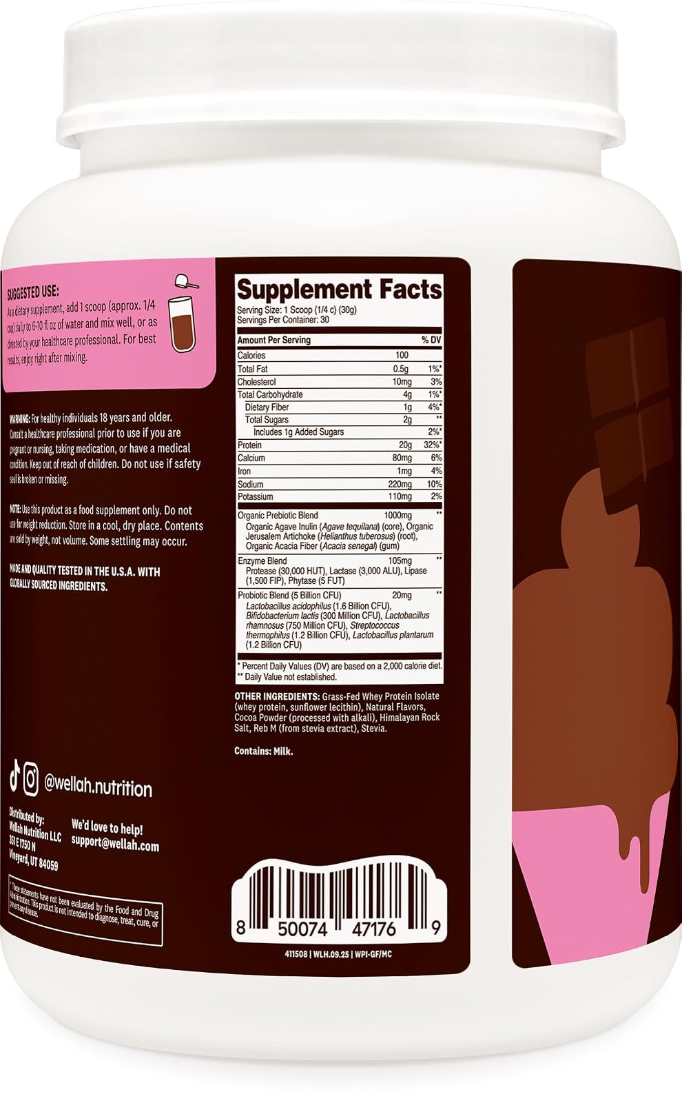 30 servings of delicious whey protein