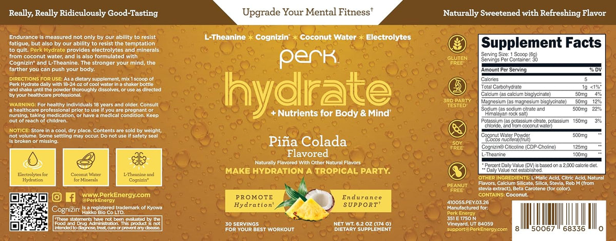 30 servings of electrolyte hydration