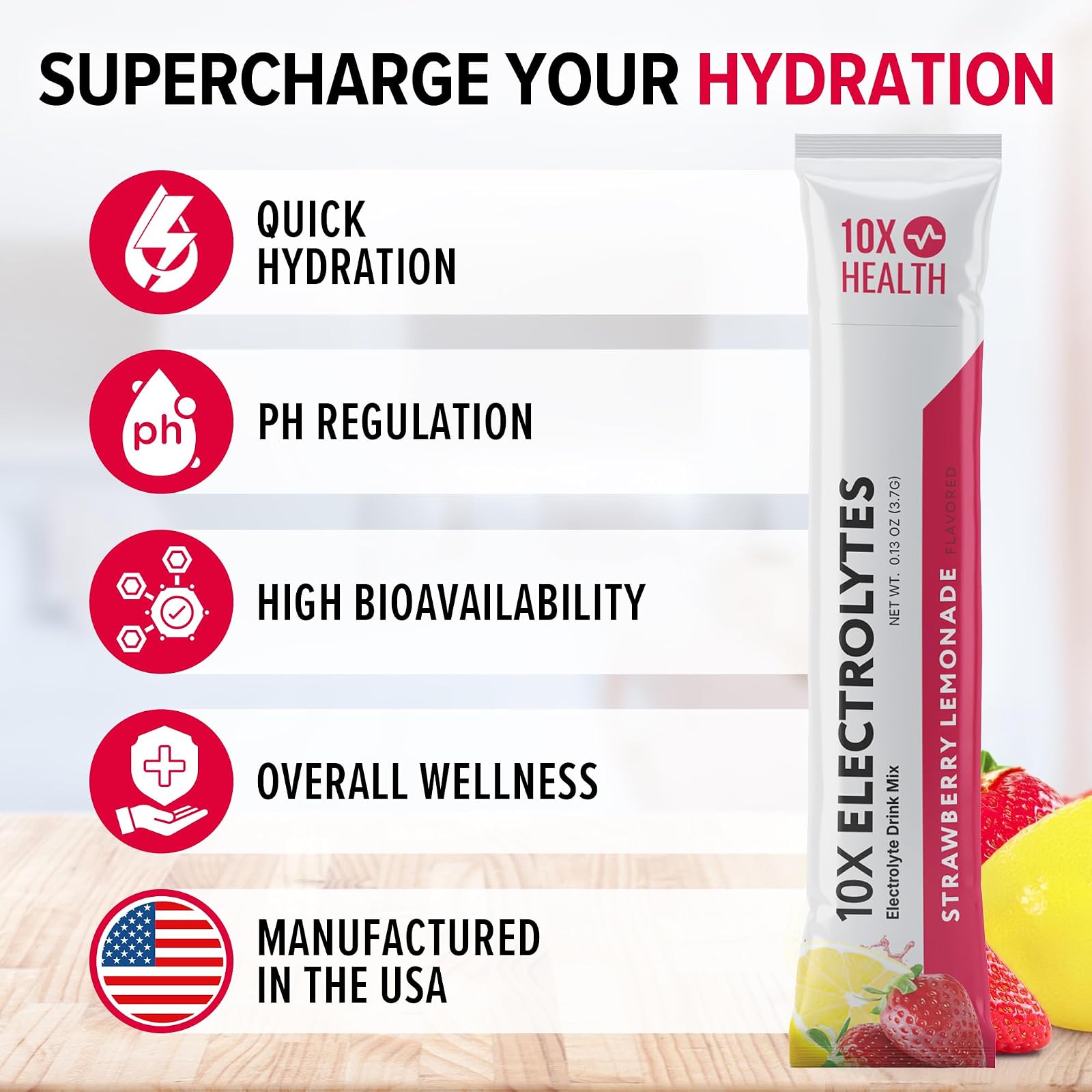 30 servings of electrolyte powder convenience