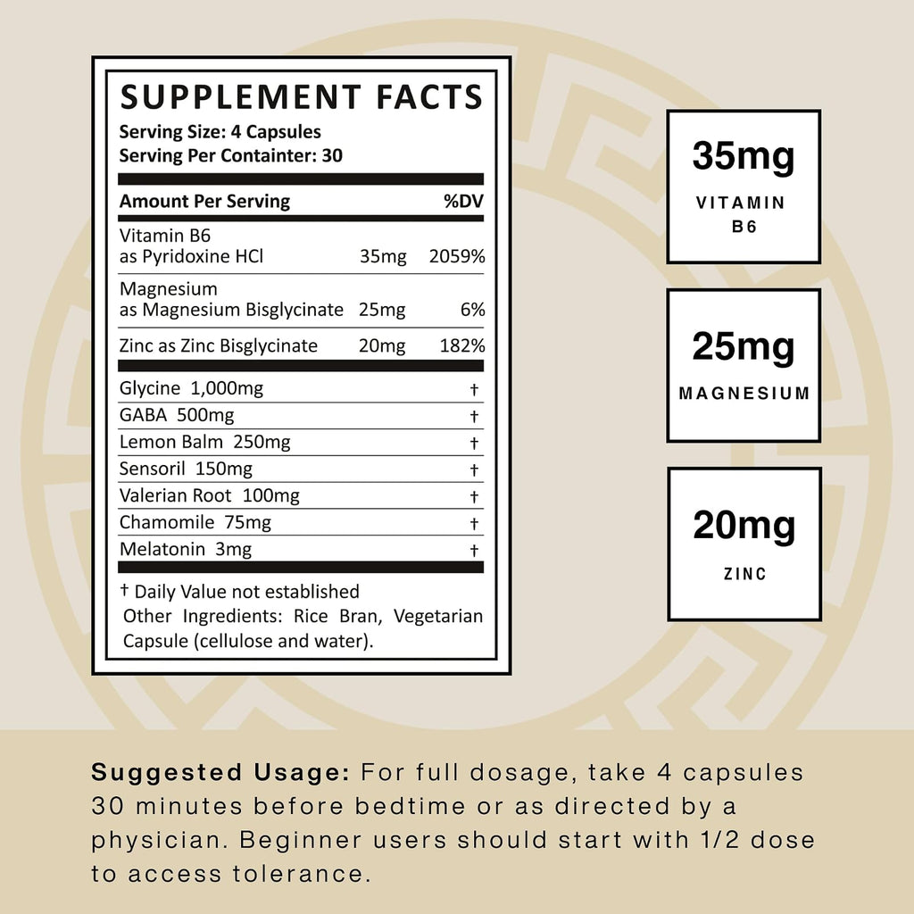 30 servings of Elysium Rest capsules