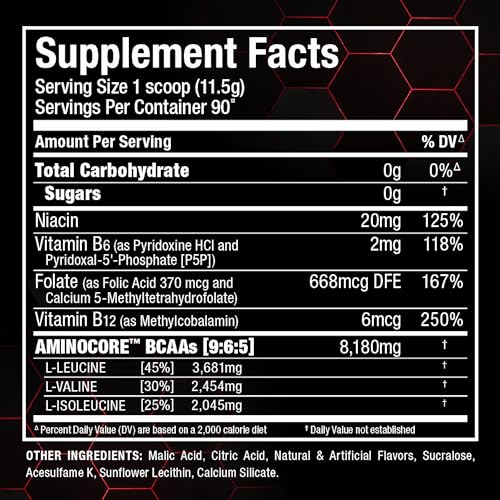 30 servings of essential BCAA