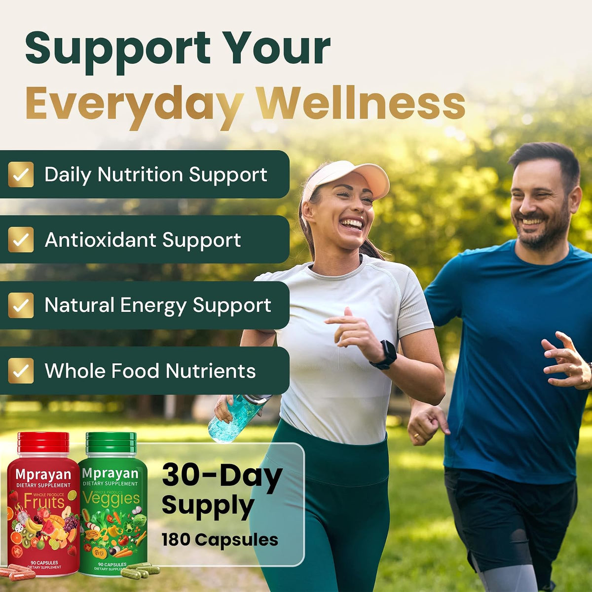 30 servings of essential vitamins