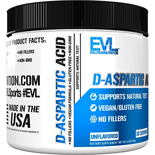 30 servings of EVL D-Aspartic Acid supplement