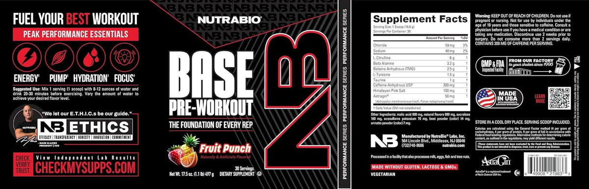 30 servings of fruit punch energy