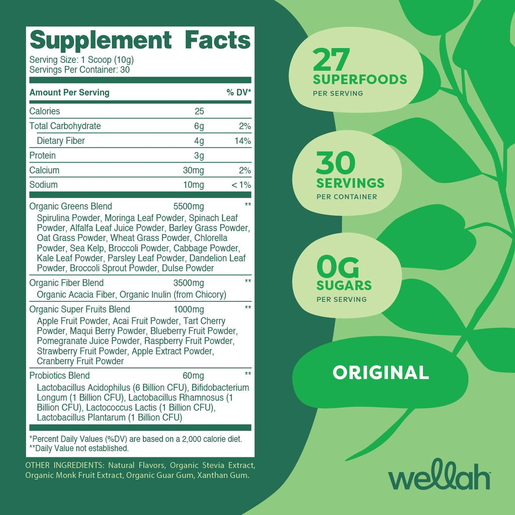 30 servings of greens powder