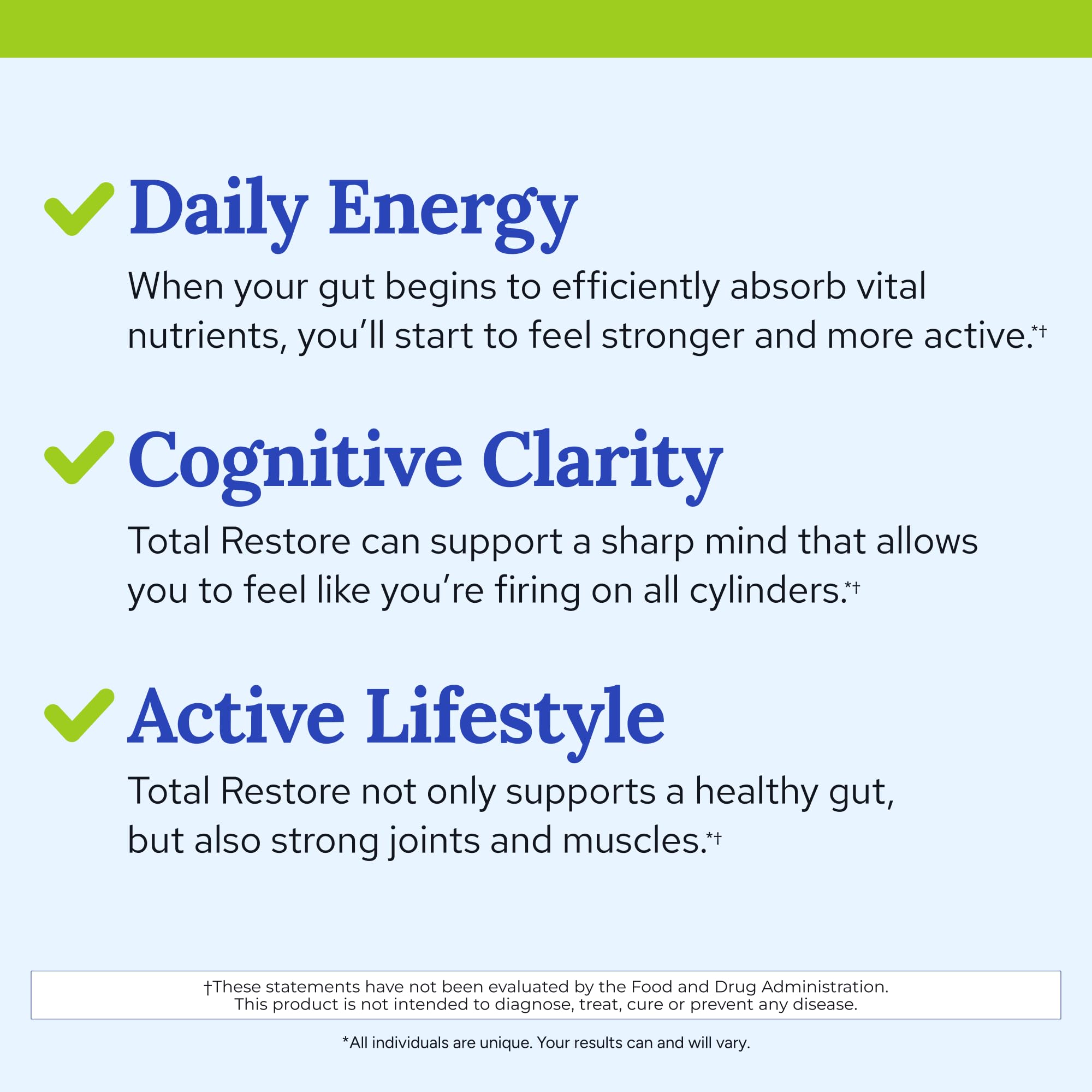 30 servings of gut health nutrients
