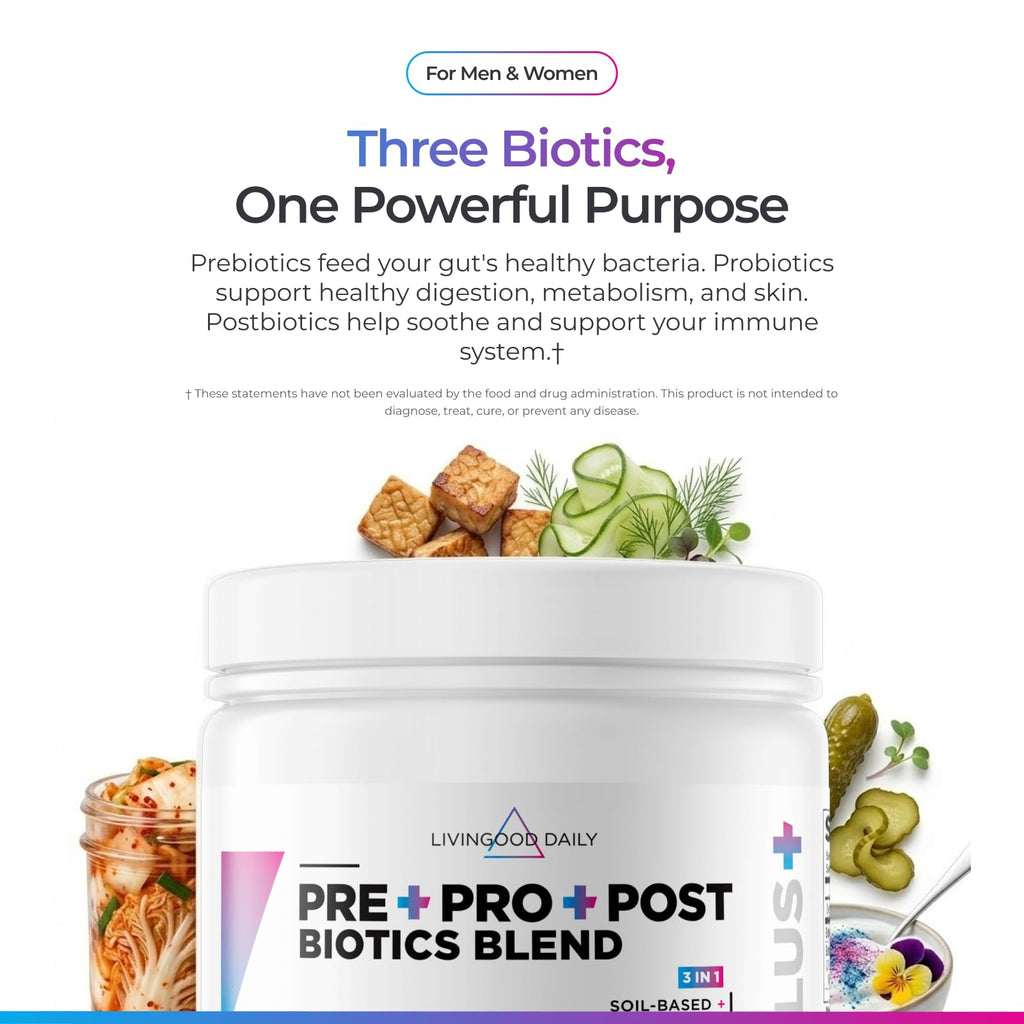 30 servings of gut health probiotics