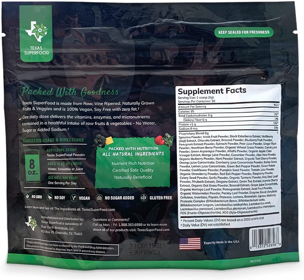 30 servings of health support