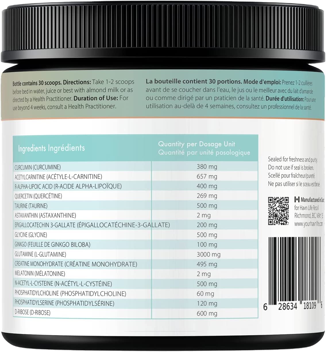 30 servings of health support