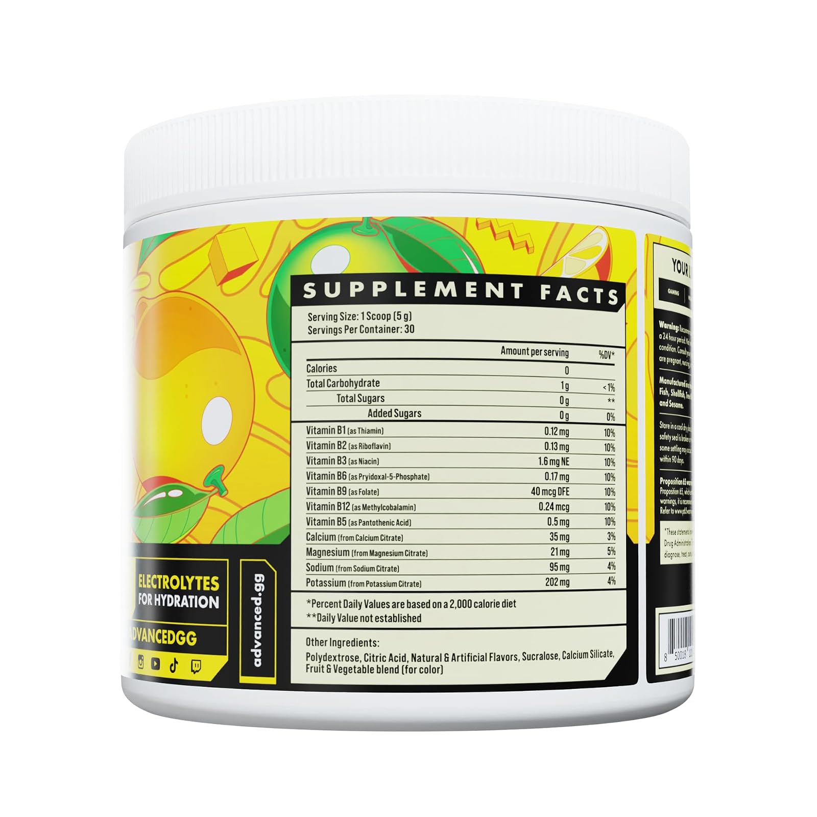 30 servings of hydration mix