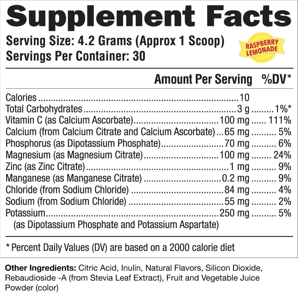 30 servings of hydration powder