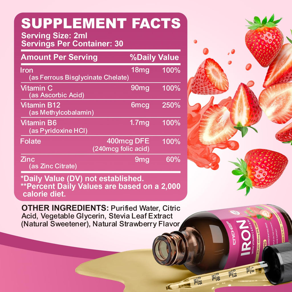 30 servings of iron nutrition