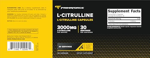 30 servings of L-Citrulline for vitality