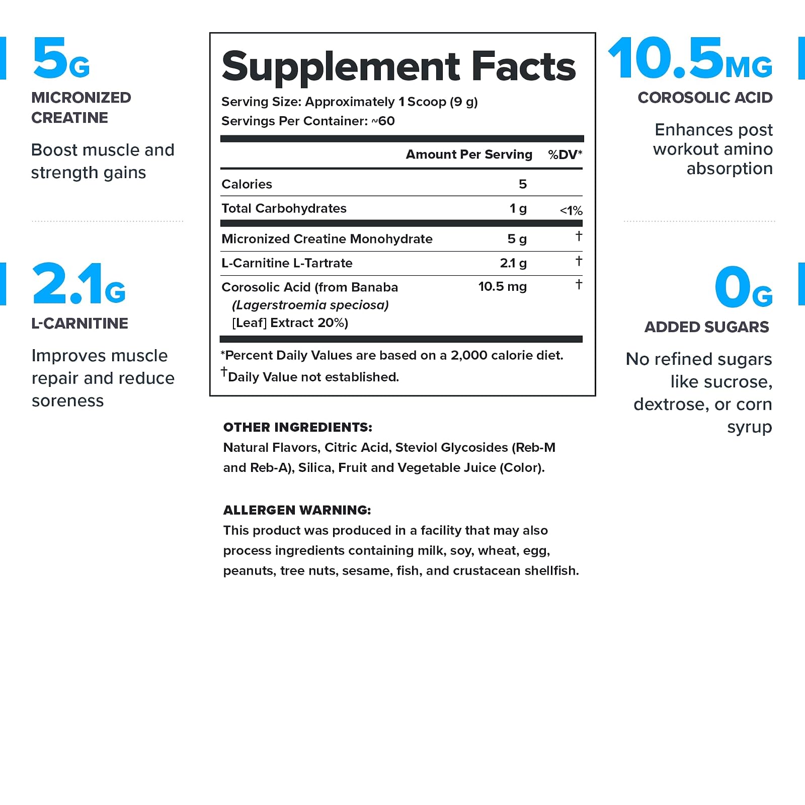 30 servings of LEGION protein powder