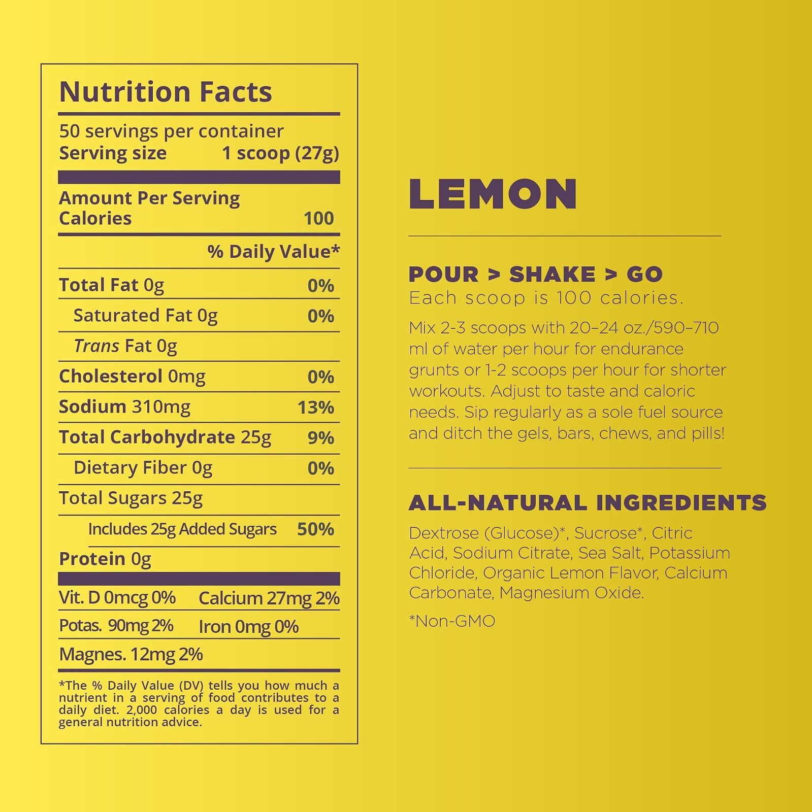 30 servings of lemon energy