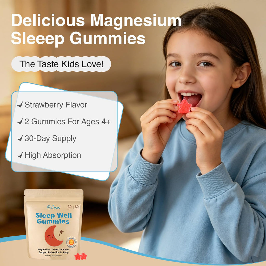 30 servings of magnesium gummies