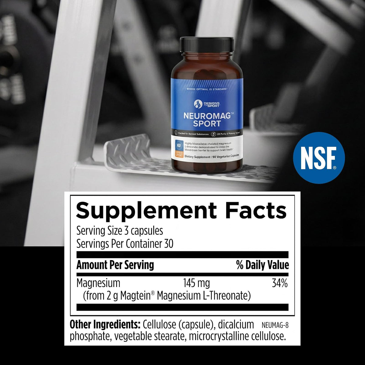 30 servings of magnesium powder